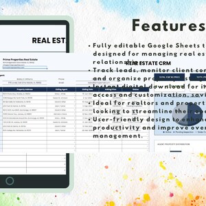 Real Estate CRM Template: Editable Google Sheets (digital Download) - Etsy