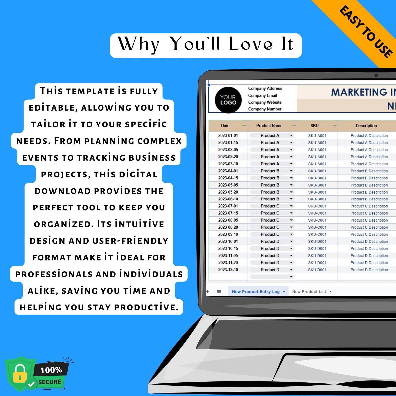 Marketing Inventory Tracker: Google Sheets Template (digital Download ...