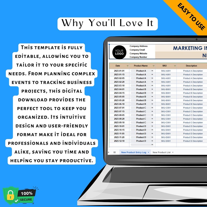 Marketing Inventory Tracker: Google Sheets Template (digital Download ...