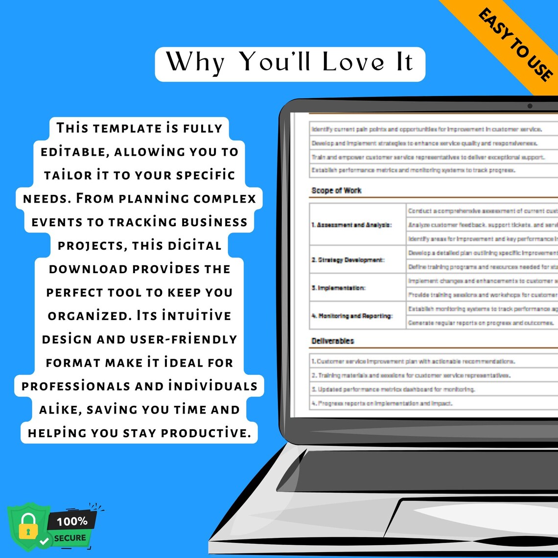 Customer Service Statement of Work Template, Google Sheets SOW ...