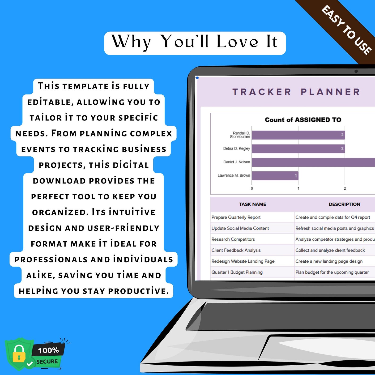 Editable Tracker Planner Template: Google Sheets (digital Download) - Etsy