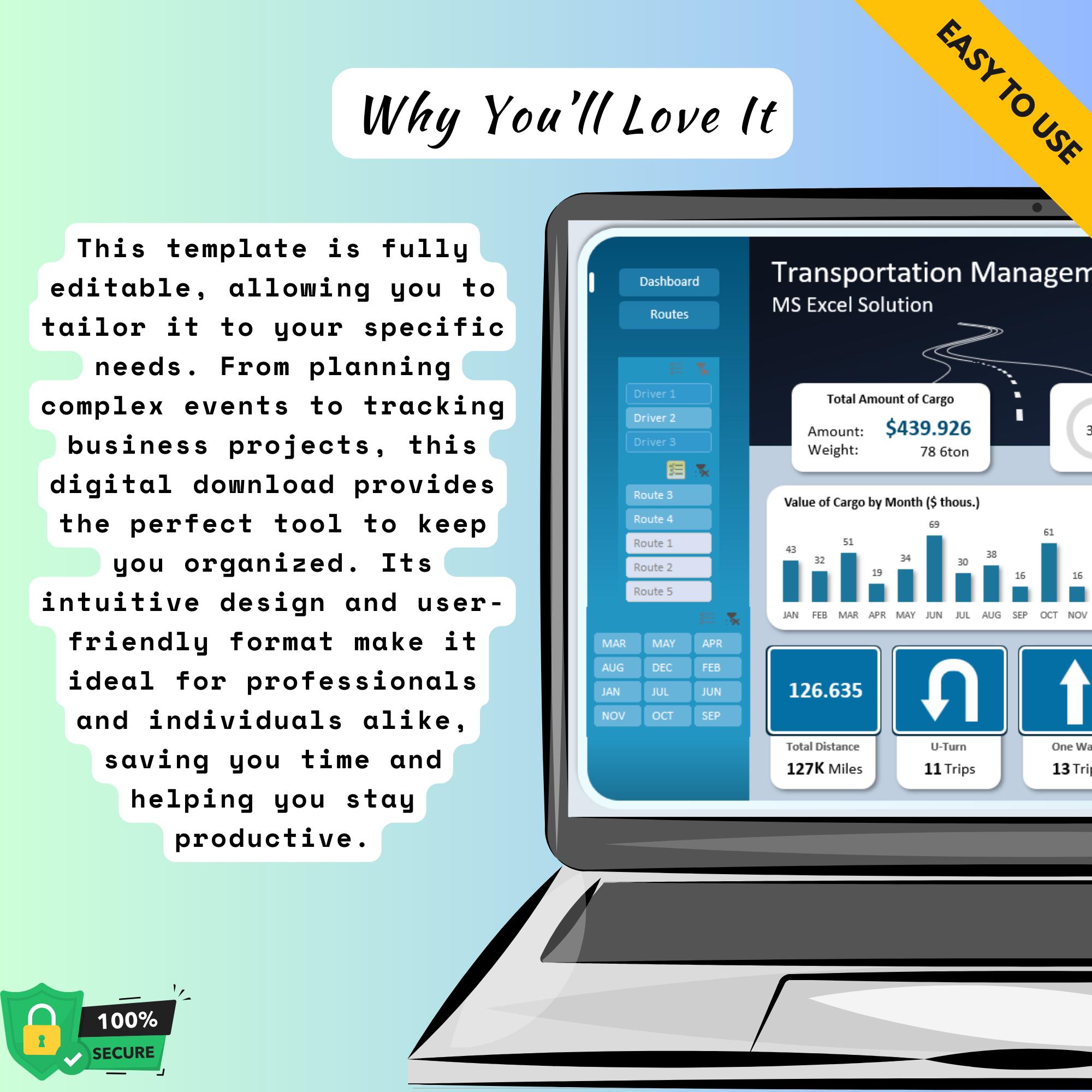 Logistics Management Dashboard: Supply Chain Tracker (digital Download ...