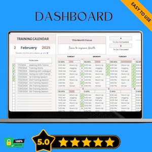 Training Calendar Template | Editable, Easy-to-use Google Sheets ...