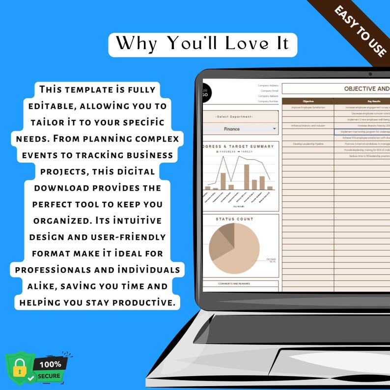 Objective and Key Results (okrs) Tracker HR Template, Google Sheets ...