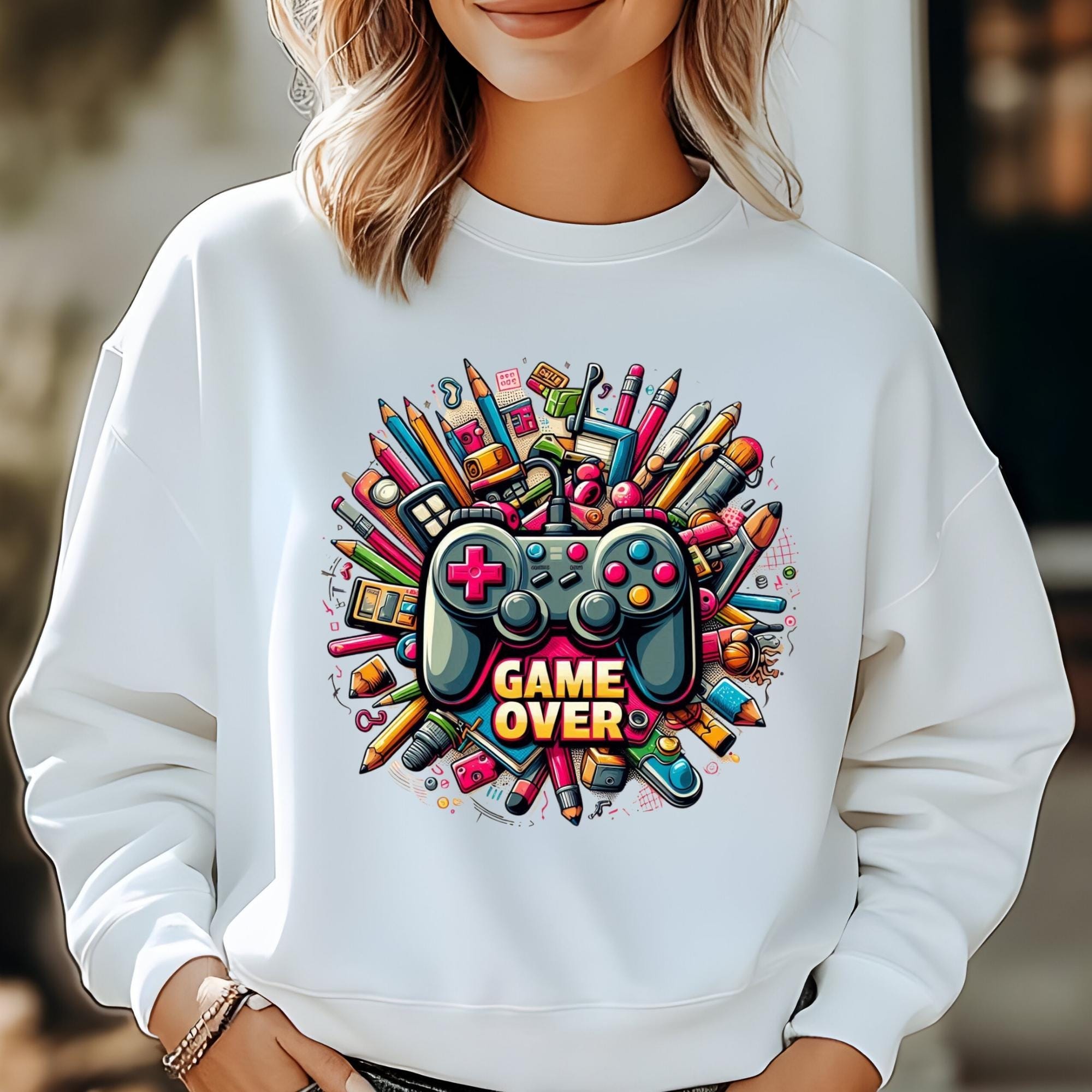 Vibrant Game Over Png, Graffiti Gaming Controller Sublimation Design ...