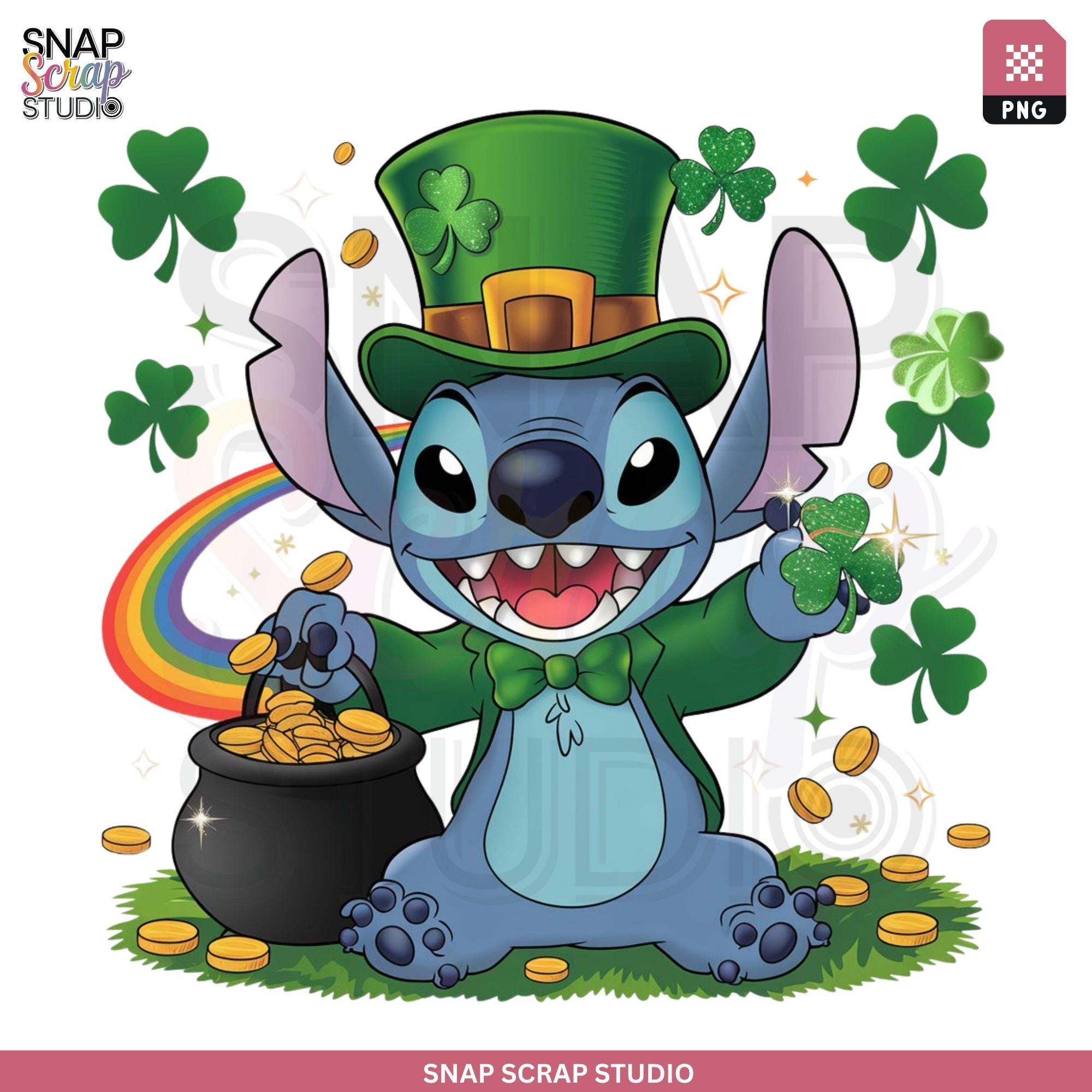 St. Patricks Day Inspired Sti-tch Design Png Fictional Cartoon ...
