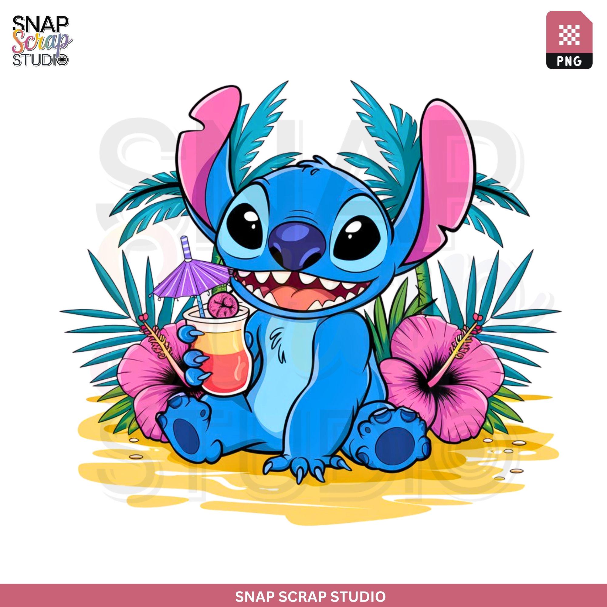 Summer Cartoon Design Png Cartoon on Beach Blue Koala Cartoon Character ...