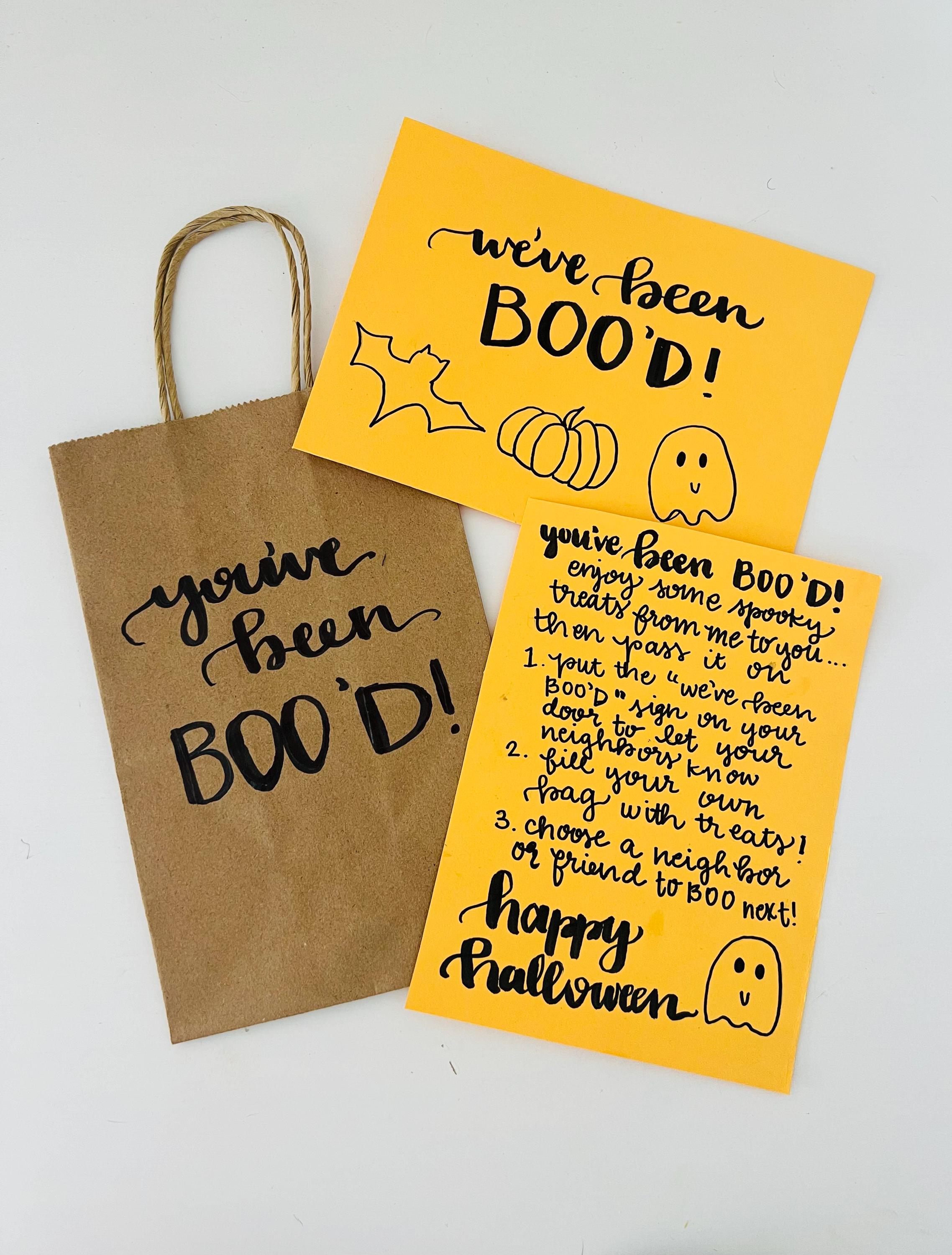 You've Been Booed Kit Custom Halloween Boo Bag Set to Boo Your ...