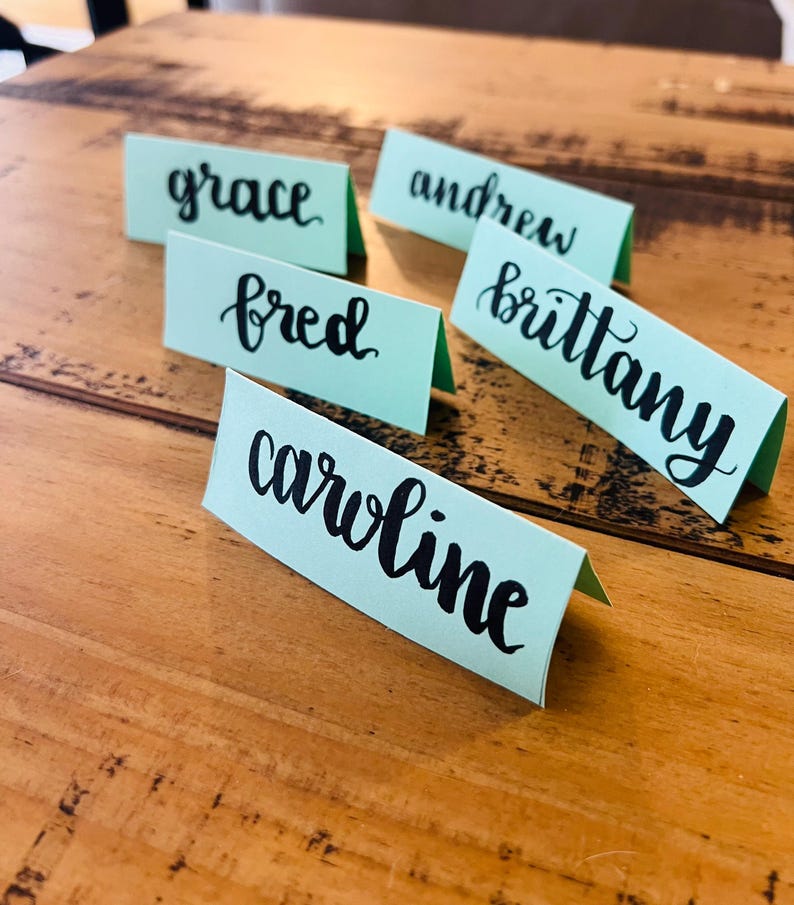 Handwritten Place Cards, Custom Calligraphy Name Cards, Wedding & Event ...