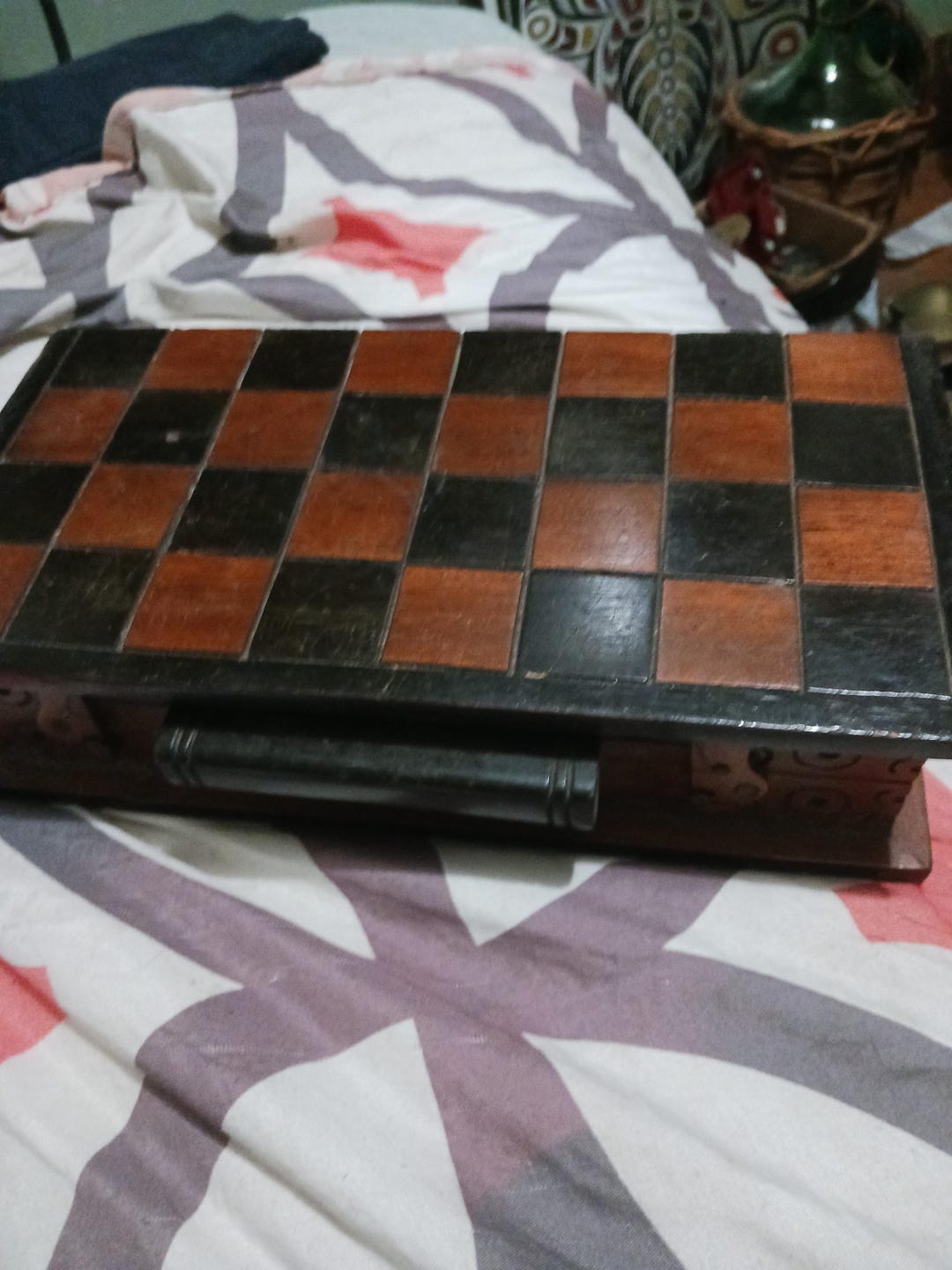 Hand Carved Peruvian Chess Set All Pieces Are Present and in Almost ...