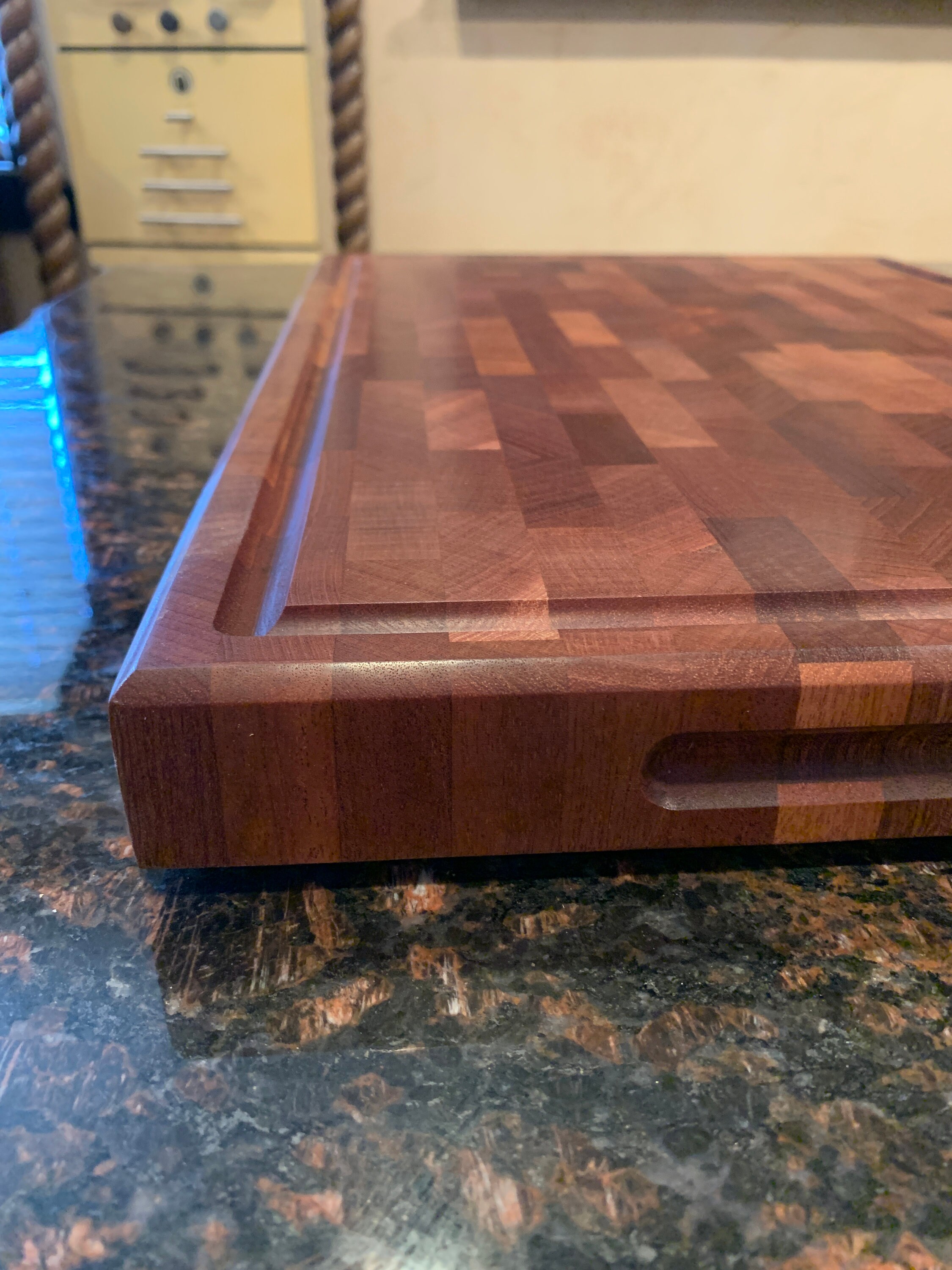 Sapele Endgrain Butcher Block - Etsy