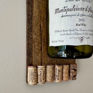 Rustic Barnwood Wine Bottle Display Wall Hanging - Etsy
