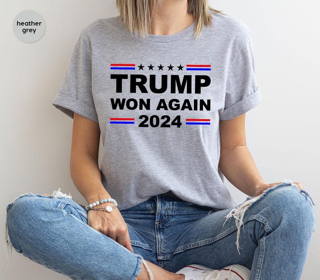 Magnificent Victory Tshirt, Trump Won Again Promises Made Promises Kept ...
