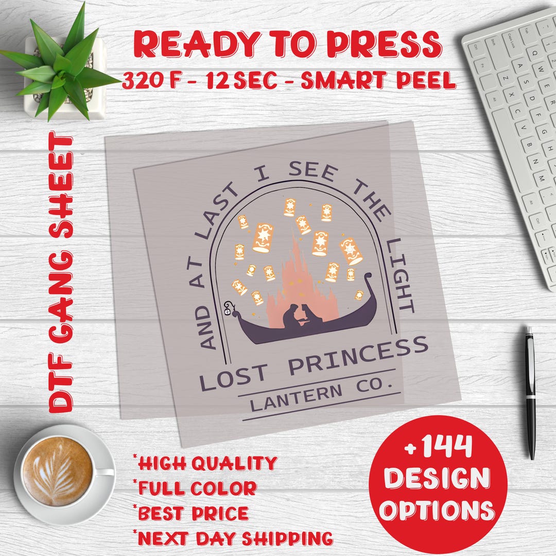 Disney Tangled Rapunzel Lost Princess Lantern Co Est 2010 DTF, Princess ...