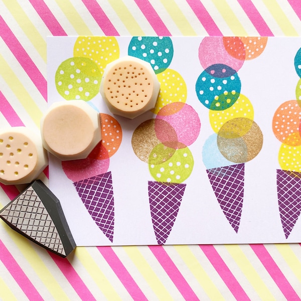 Ice Cream Stamp - Etsy