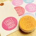 Lovely Things Inside Rubber Stamp, Happy Mail Stamp, Hand Carved Stamp ...