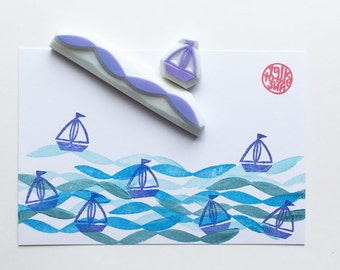 Boat stamp | Etsy