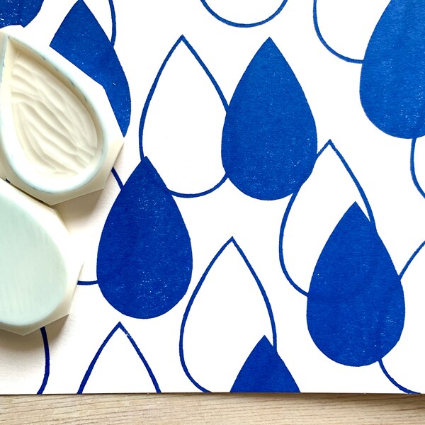Water Drop Stamp - Etsy