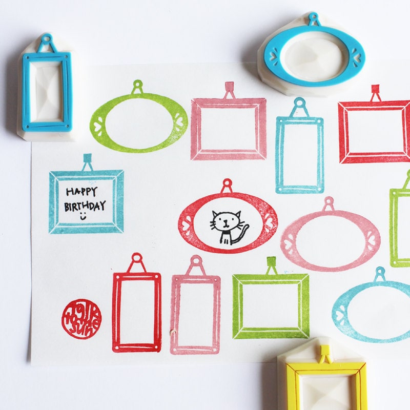 Rubber Stamp Picture Frame - Etsy
