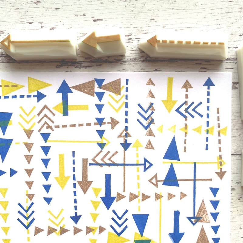 Arrow Rubber Stamp - Etsy