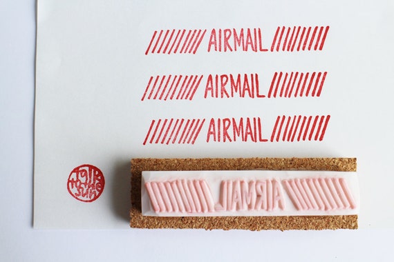 Airmail Rubber Stamp