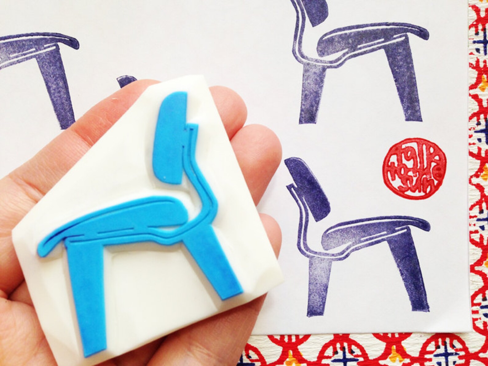 Aalto Chair Rubber Stamp Scandinavian Furniture Stamp Hand | Etsy