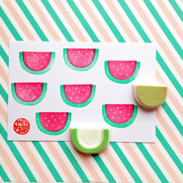 Watermelon Stamps - Etsy