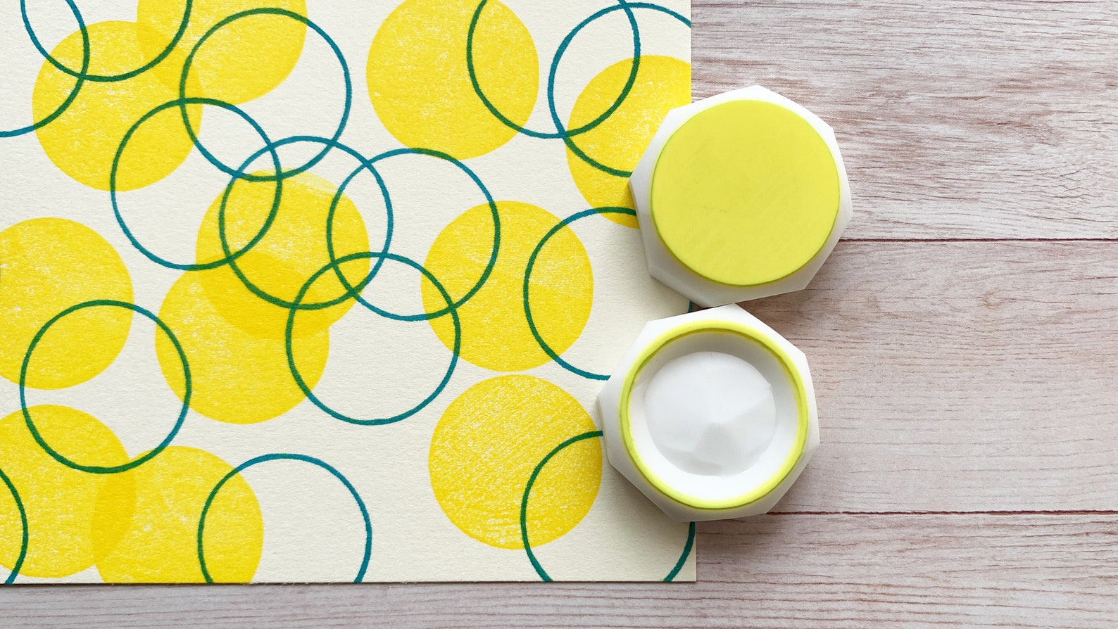 Circle Rubber Stamps Outline Circle & Solid Circle Hand - Etsy