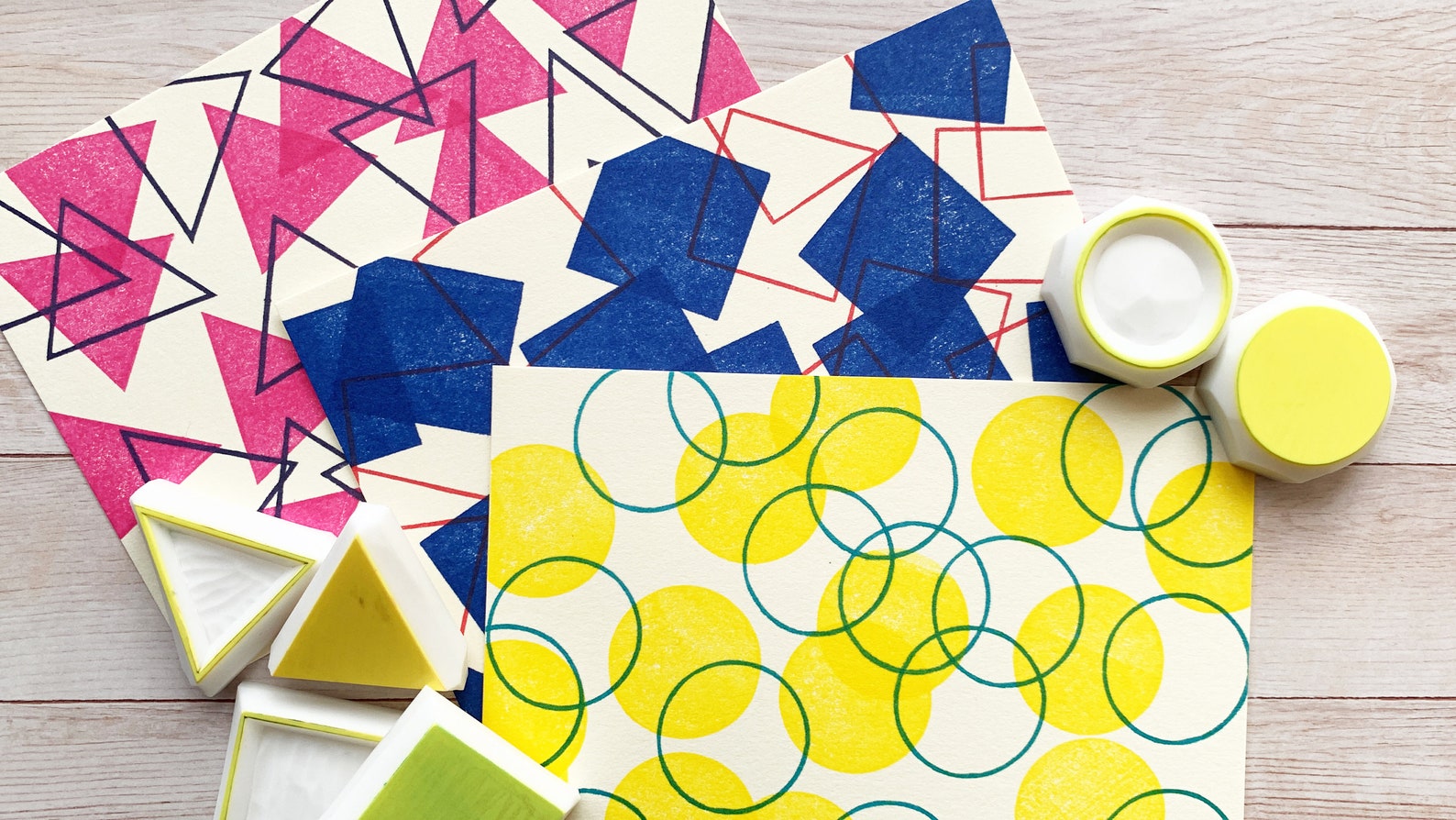 Circle Rubber Stamps Outline Circle & Solid Circle Hand - Etsy