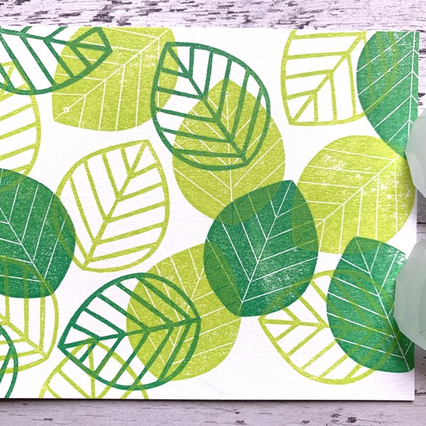 Leaf Rubber Stamp - Etsy