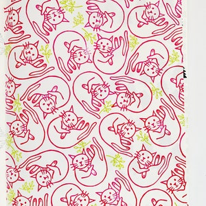 Cat Family Rubber Stamp: Hand Carved Stamp - Whimsical Animal Design - Etsy