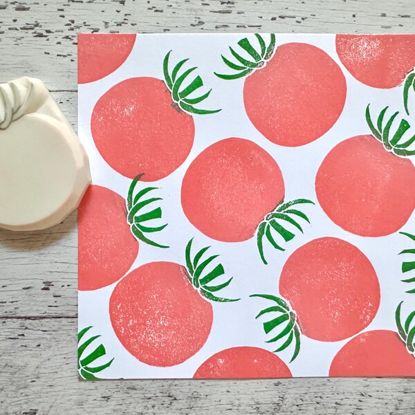 Tomato Stamp - Etsy