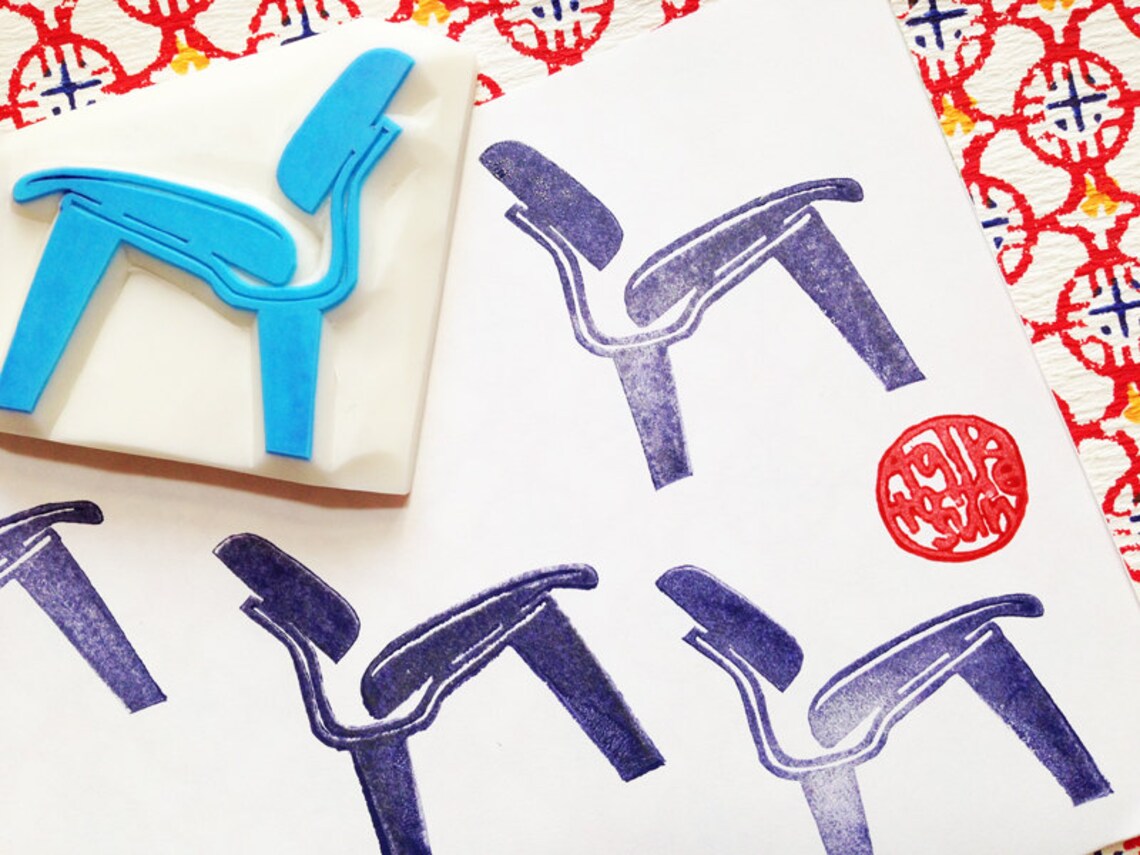 Aalto Chair Rubber Stamp Scandinavian Furniture Stamp Hand | Etsy