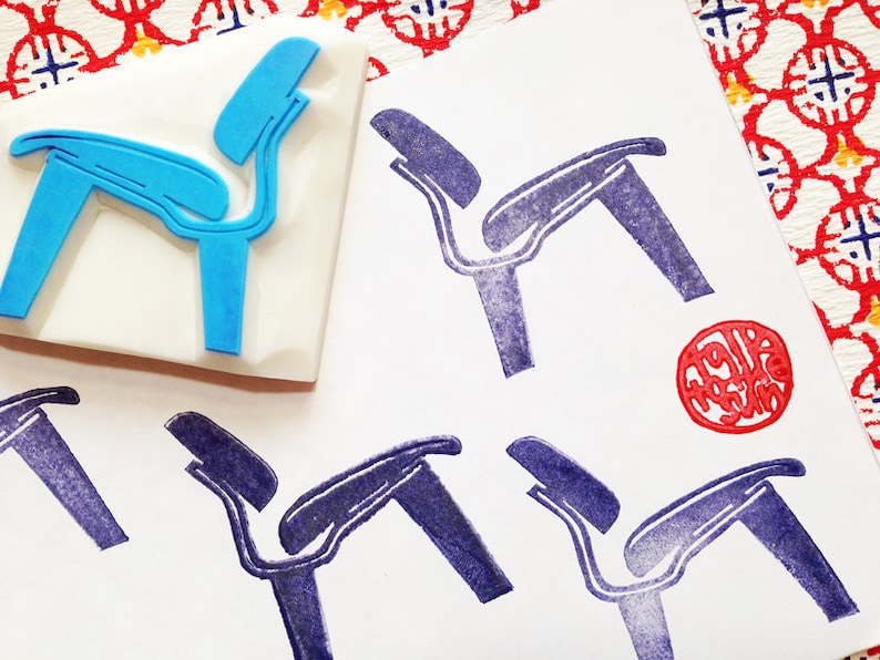 Aalto Chair Rubber Stamp Scandinavian Furniture Stamp Hand | Etsy