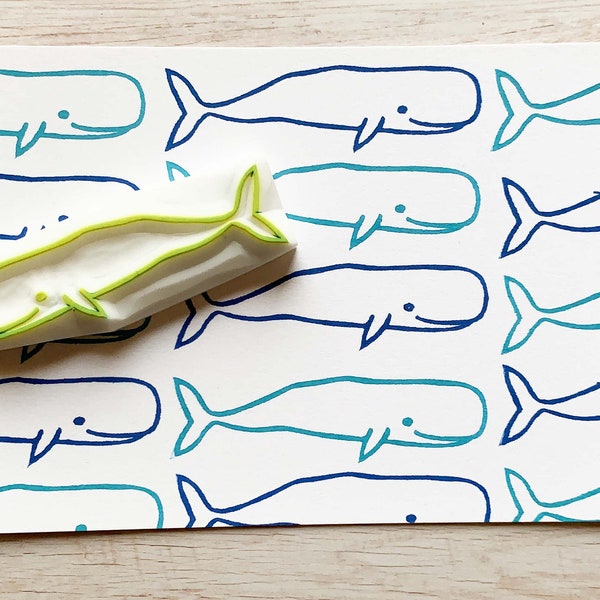 Whale Rubber Stamp - Etsy