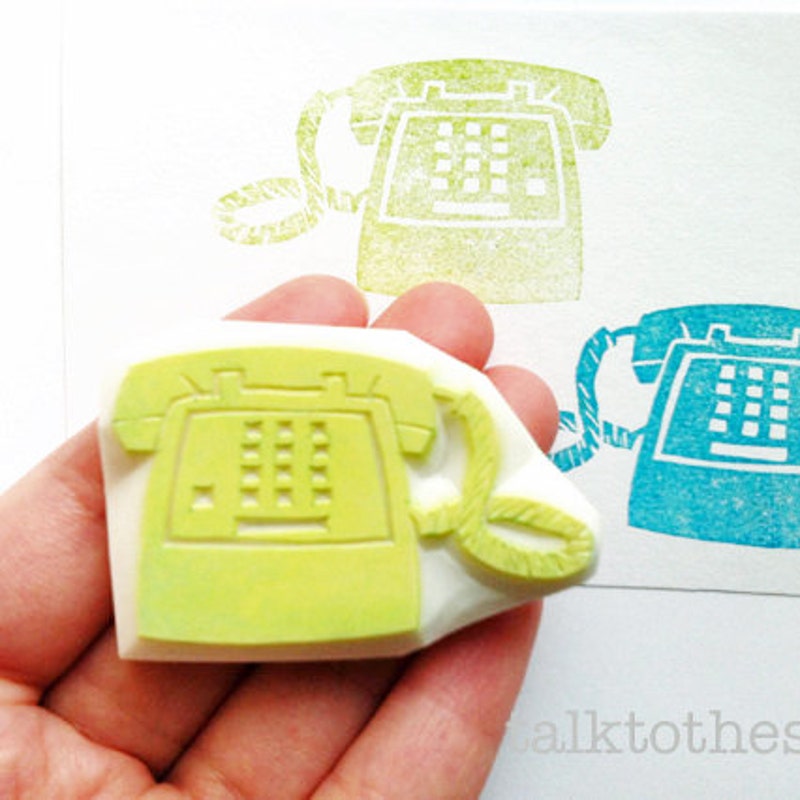 Telephone Stamp - Etsy