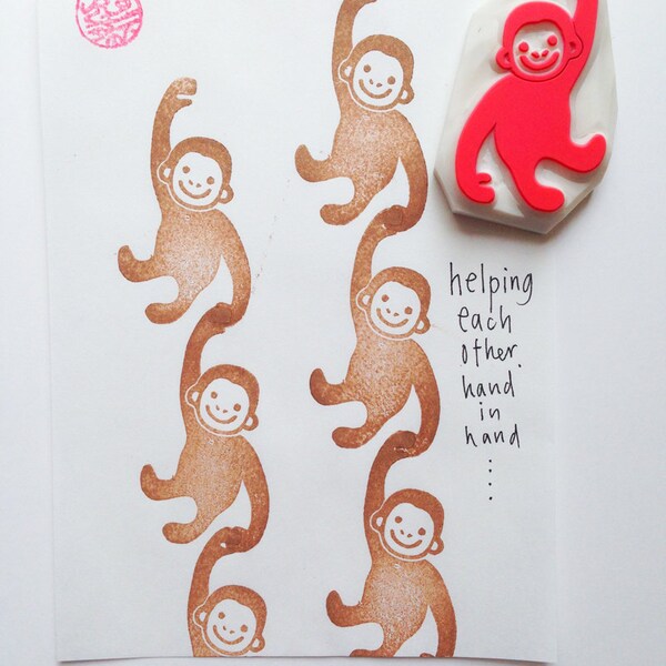 Rubber Monkey - Etsy