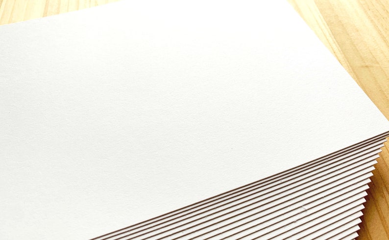 Japanese Blank Postcards Heavy Weight A6 White Paper Note - Etsy