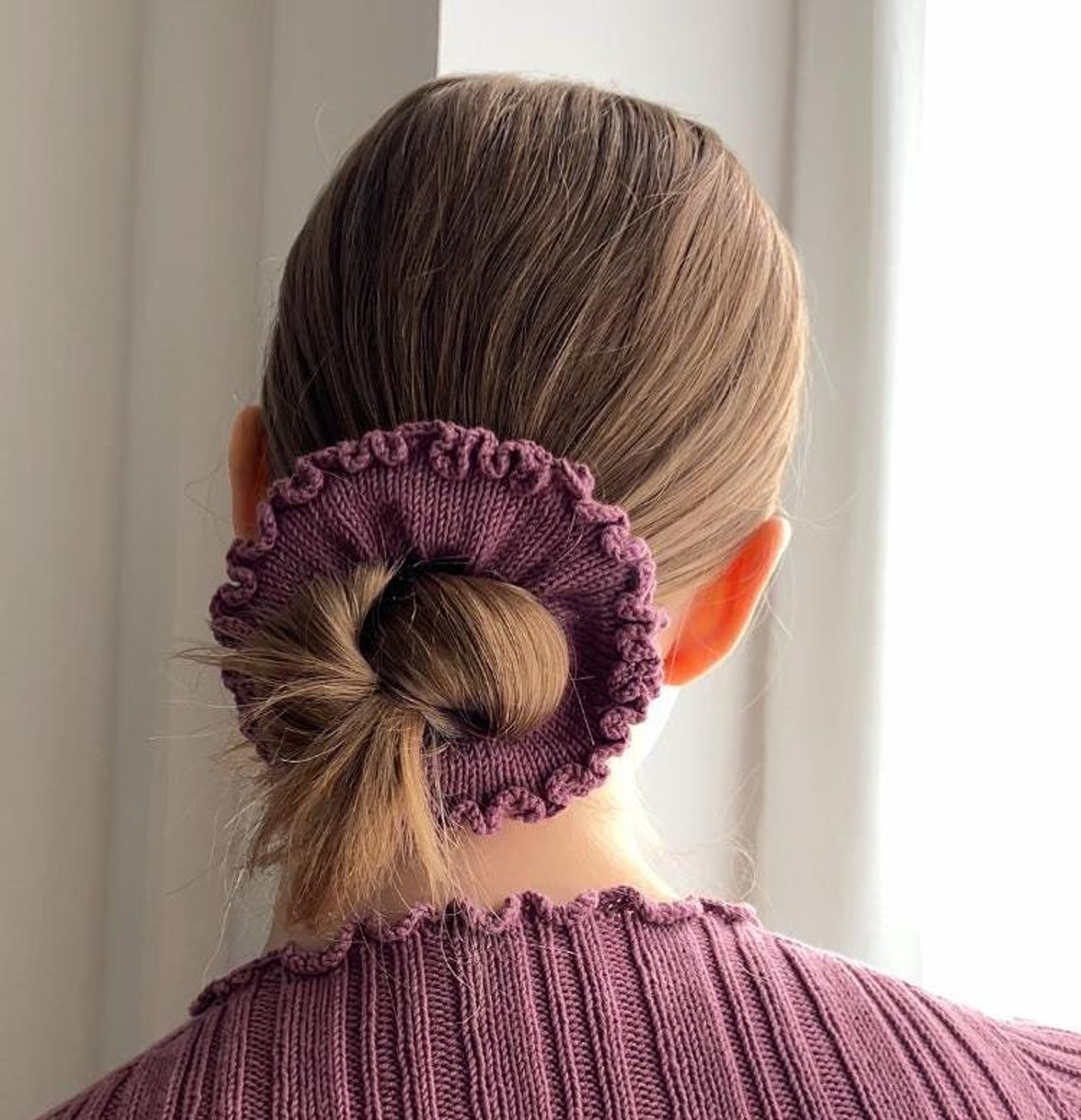 Campanula Scrunchie Knitting Pattern - Etsy