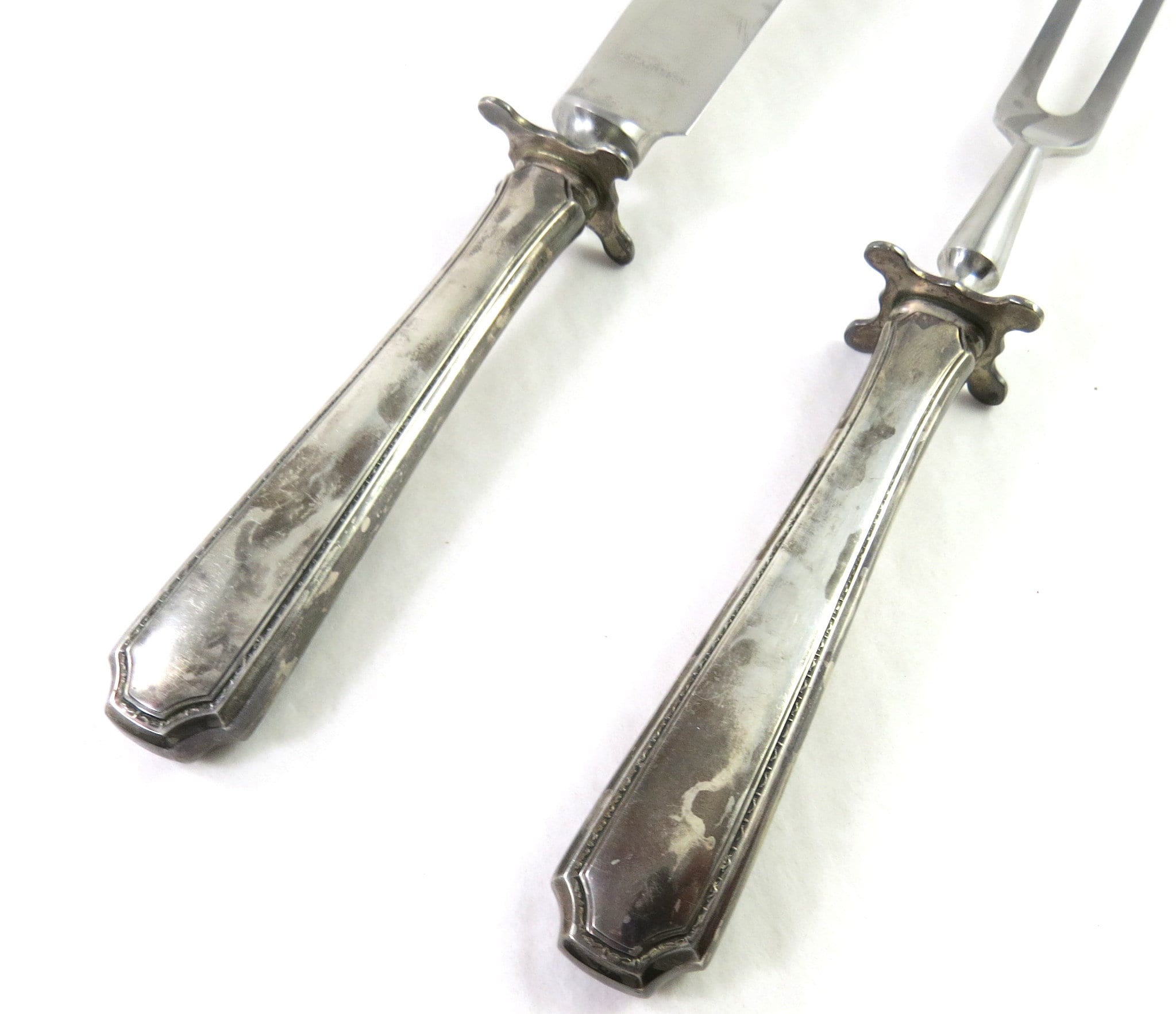 Vintage Carving Set, Carving Knife and Fork With Knife Rest Legs ...