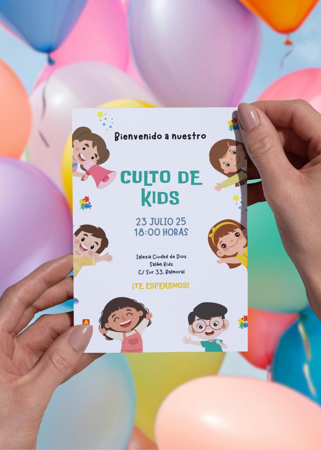 Editable Children's Invitation for Children's Worship - Etsy UK