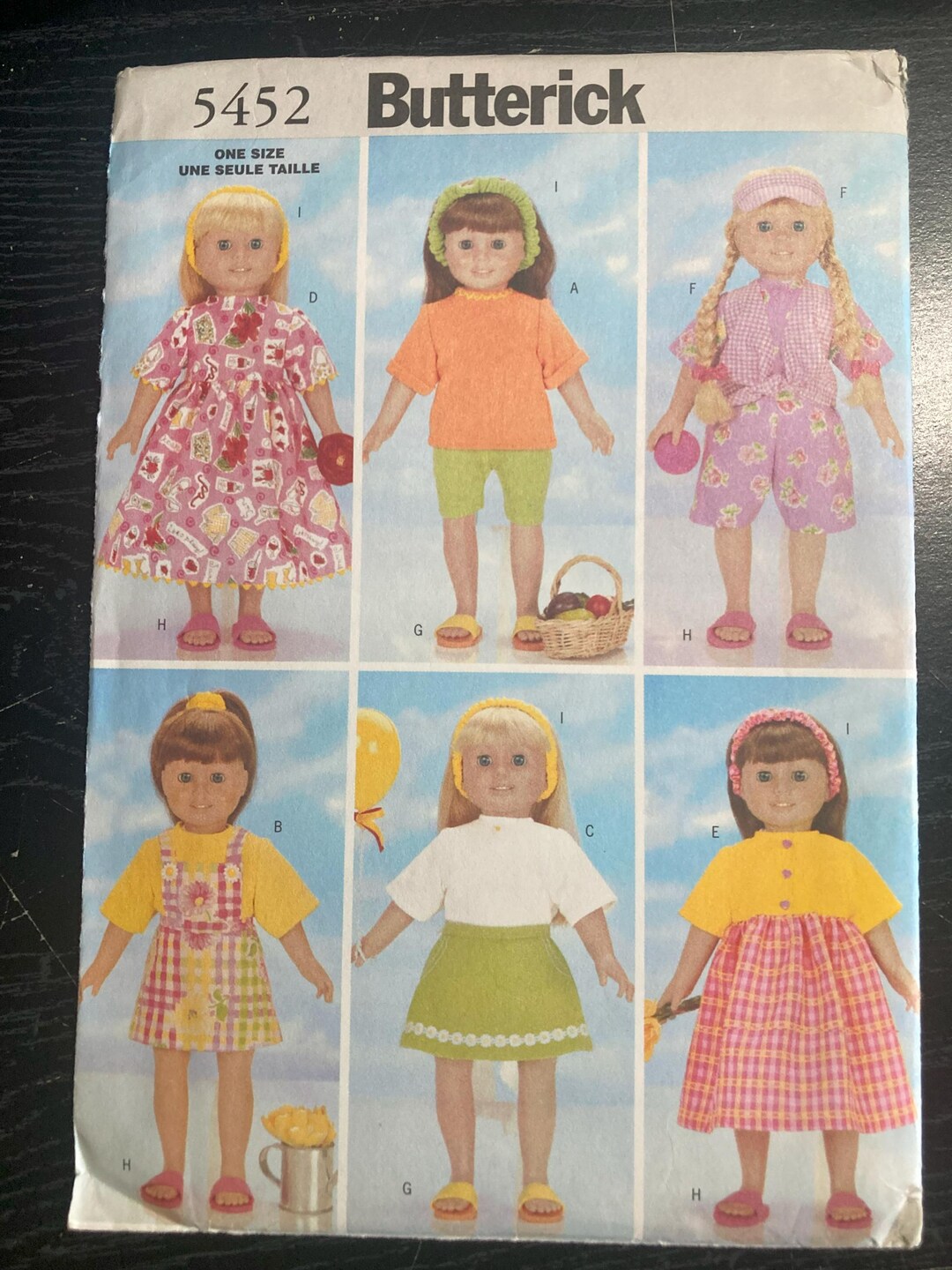 Butterick 18 Doll Clothes Sewing Pattern 5452 - Etsy