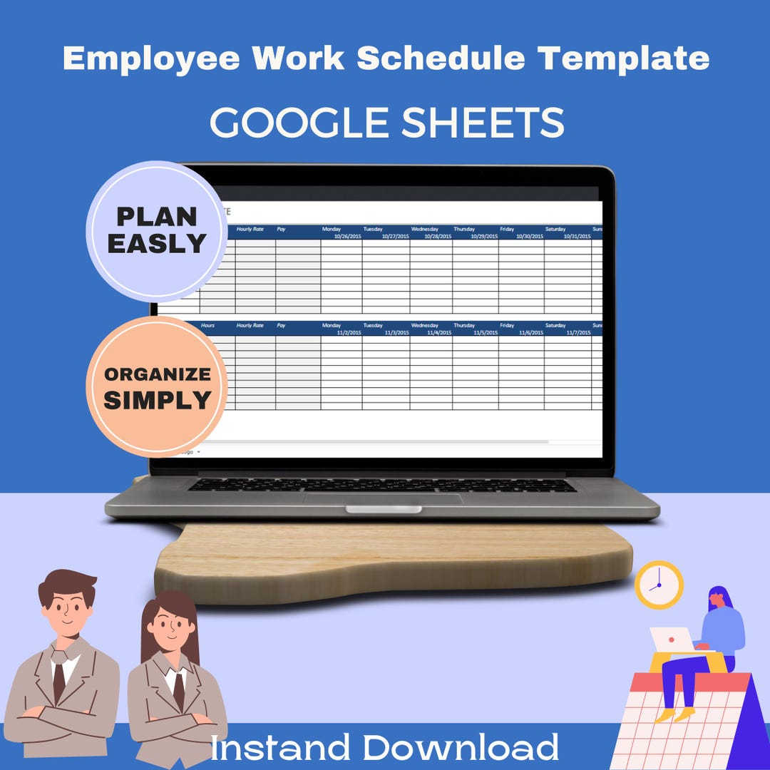 Comprehensive Employee Schedule Template Google Sheets Weekly Work ...