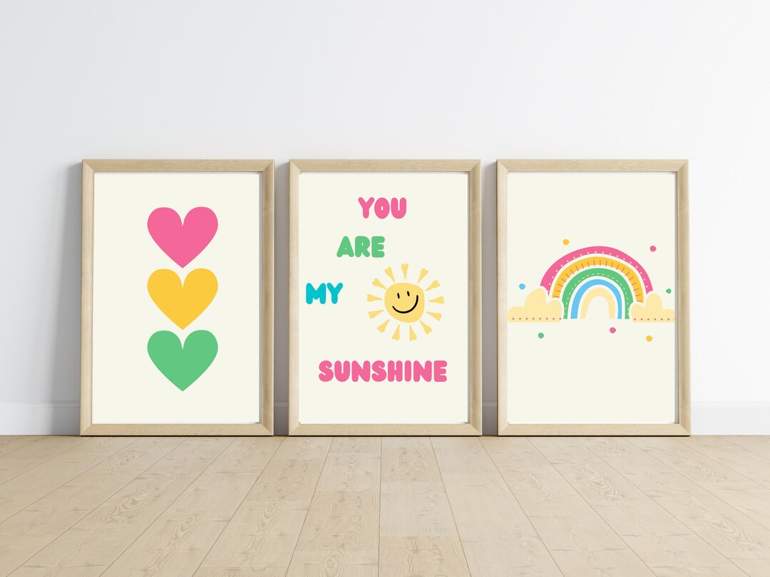 Girls' Room Poster Set/ Boho Decor Girls Room Decor Poster Set - Etsy