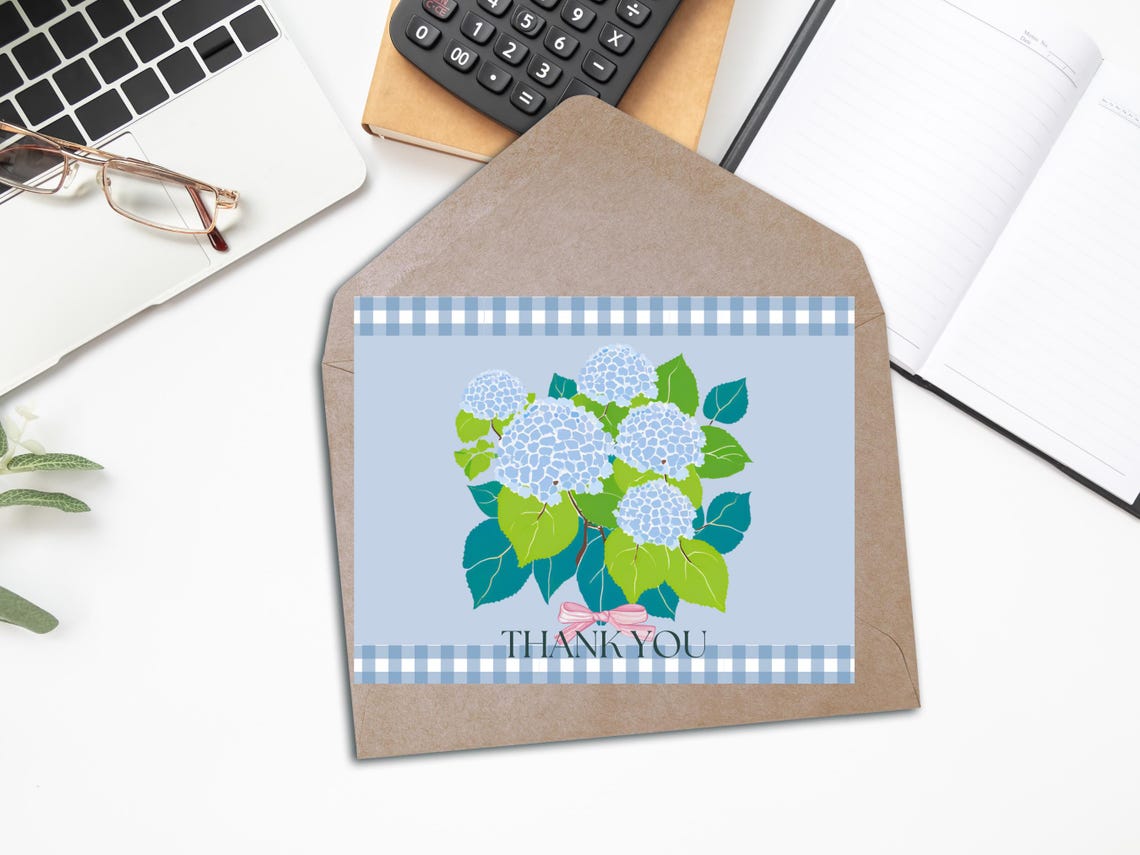 Printable Thank You Note/thank You Card/editable Thank You Note/pretty ...