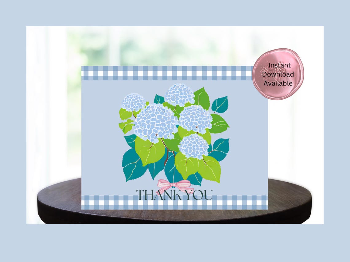 Printable Thank You Note/thank You Card/editable Thank You Note/pretty ...