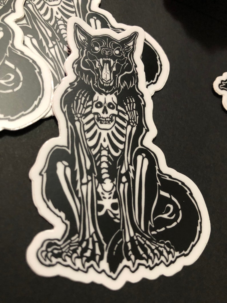 Stickers Wolves Witches Halloween Cats All Weather - Etsy