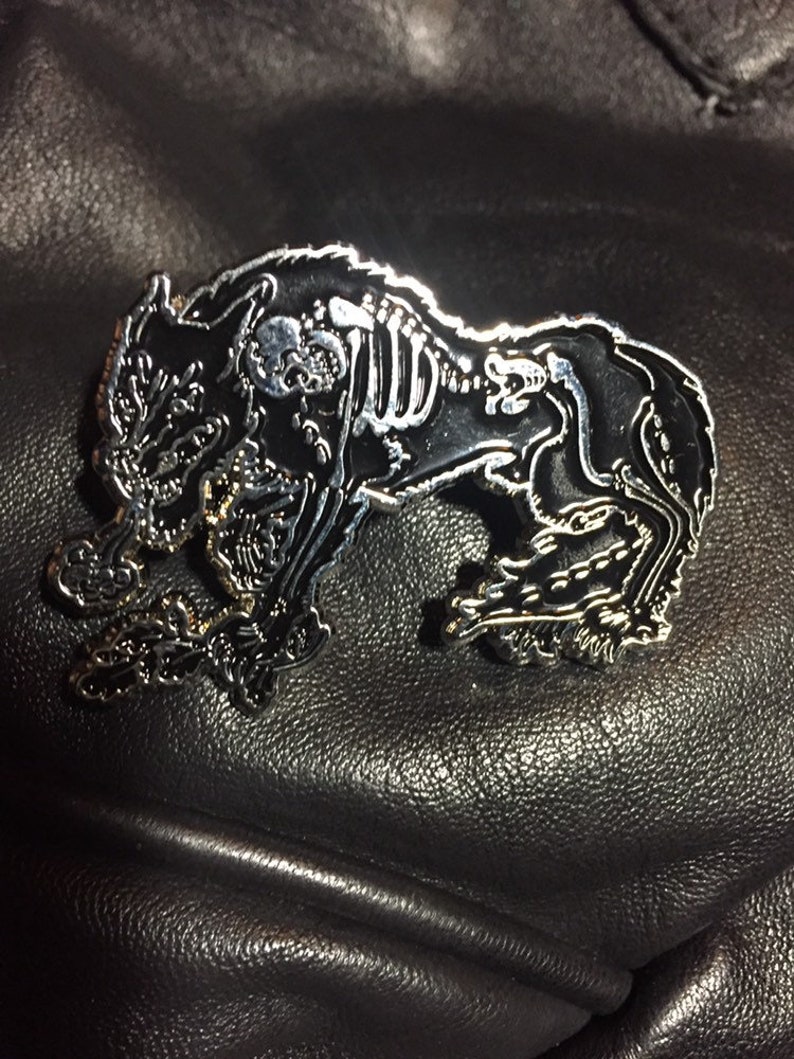 Werewolf of the Woods Enamel Pin Wolf Within Large Metal | Etsy