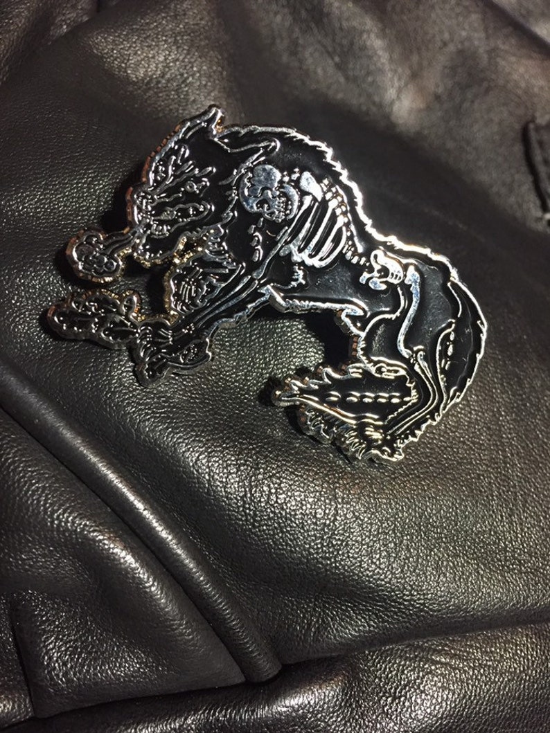 Werewolf of the Woods Enamel Pin Wolf Within Large Metal | Etsy