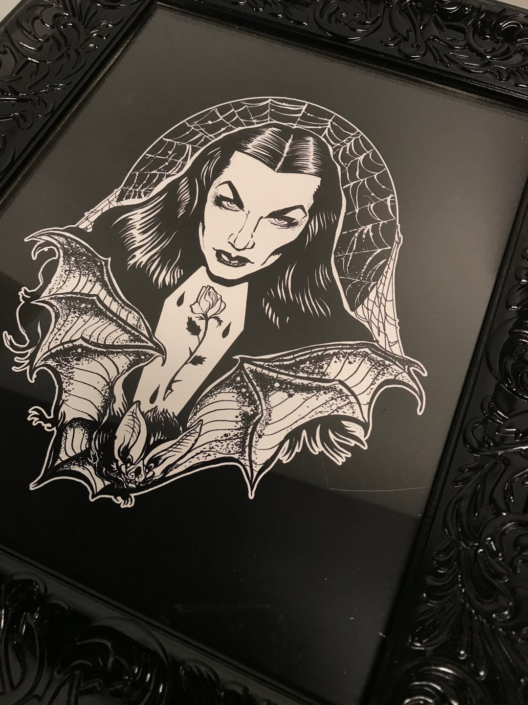Vampira Art Print Queen of the Night Fine Art Print and Canvas Ready to ...